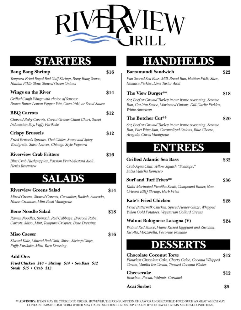 Home - Riverview Grill ATL